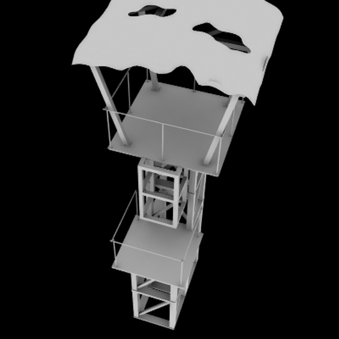 Scrap Guard Tower Town 3d 3ds
