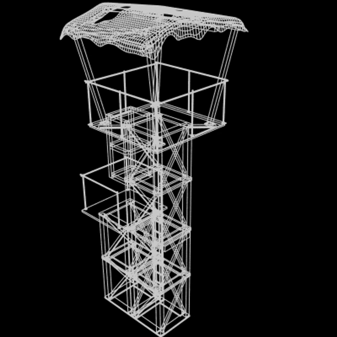 Scrap Guard Tower Town 3d 3ds