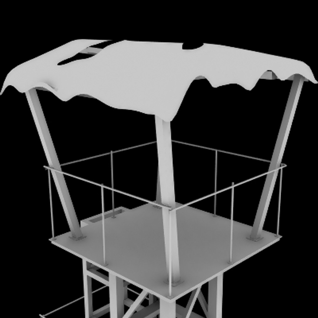 Scrap Guard Tower Town 3d 3ds