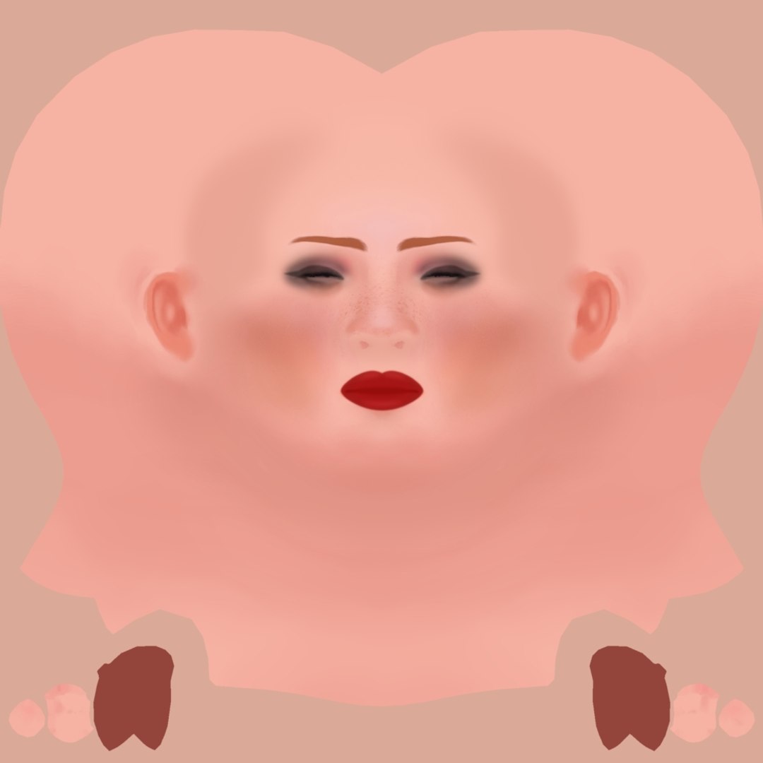 Cartoon Female Model 3D - TurboSquid 2296321
