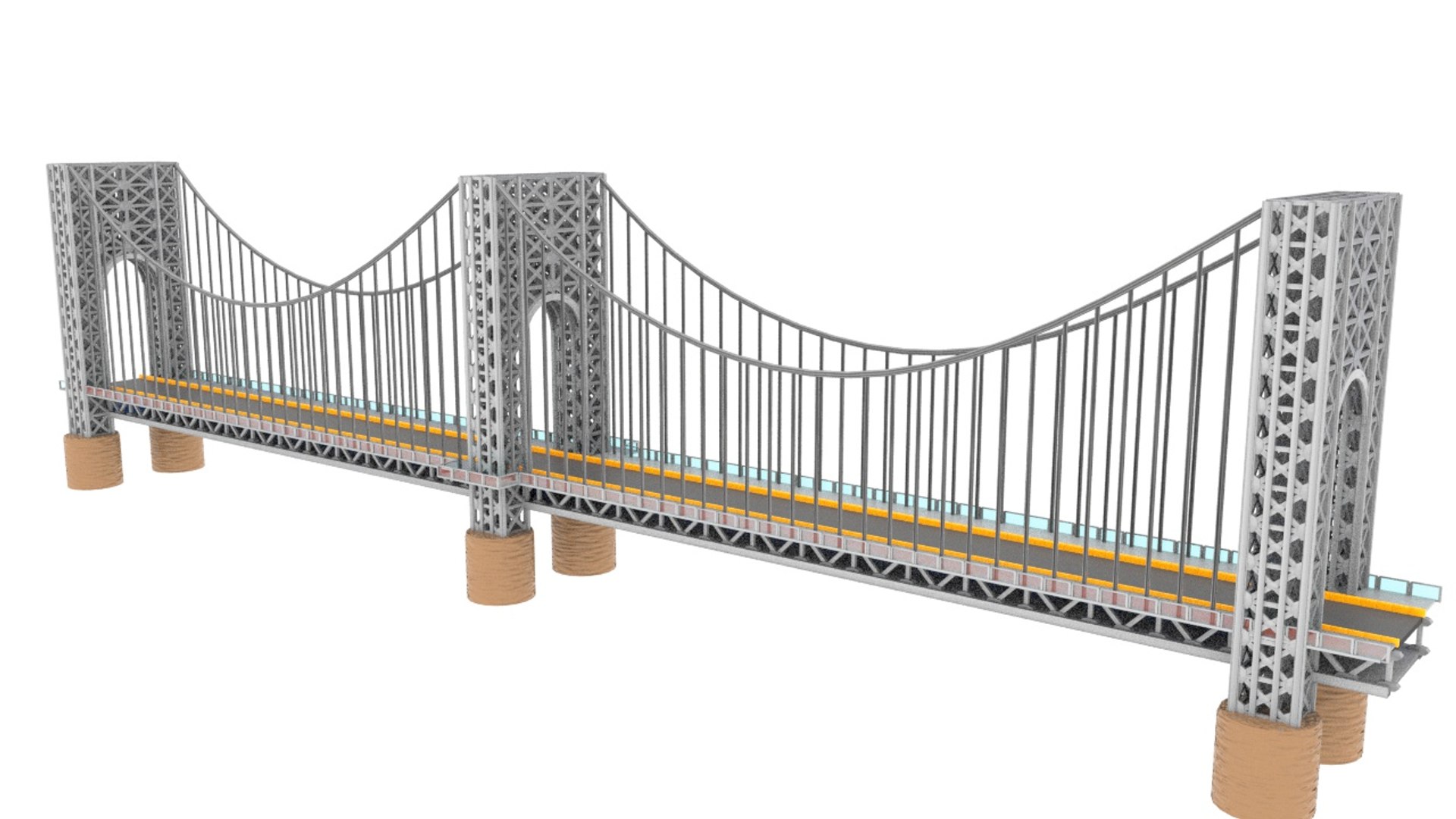 3D Bridge - TurboSquid 1495917