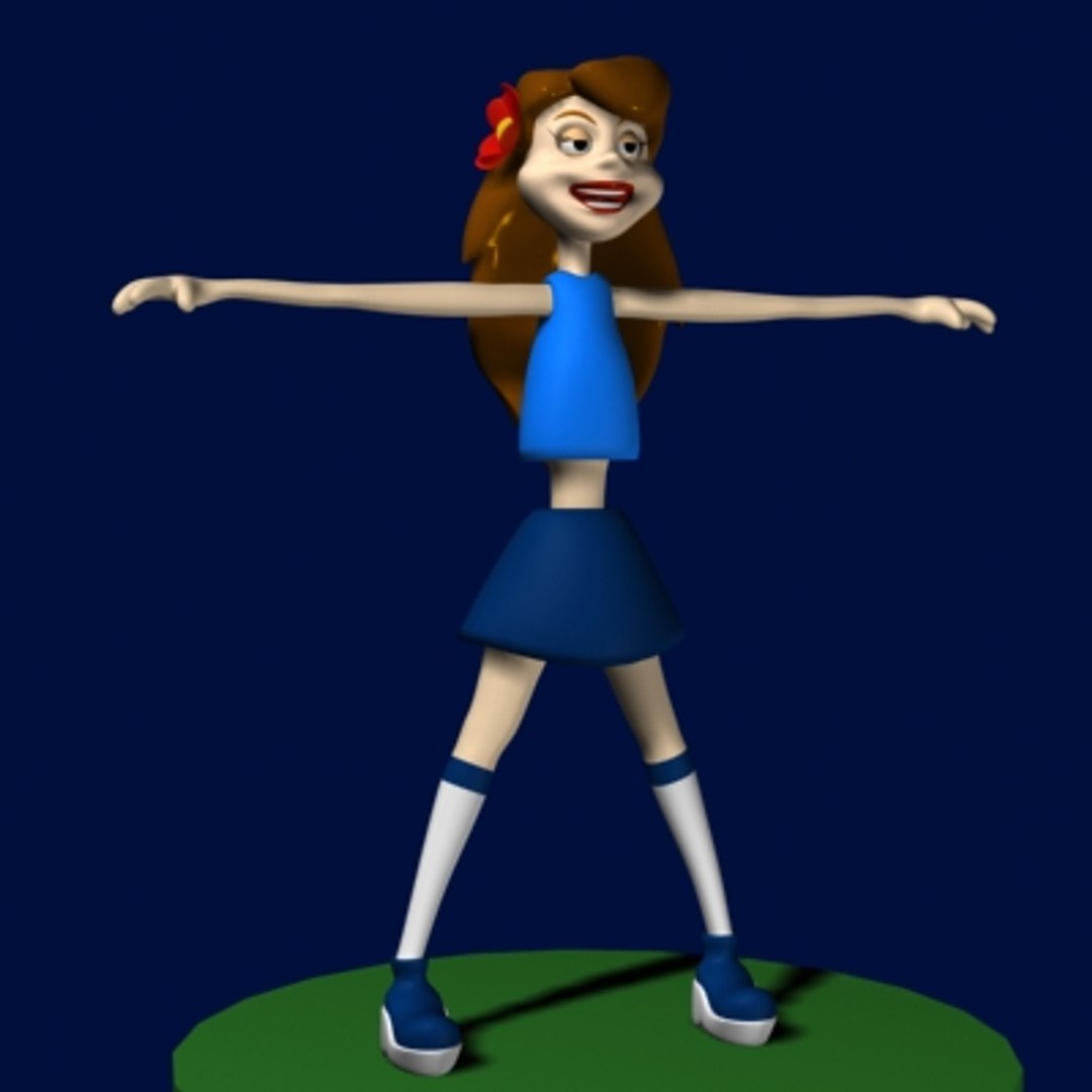 3ds Toon Human Female