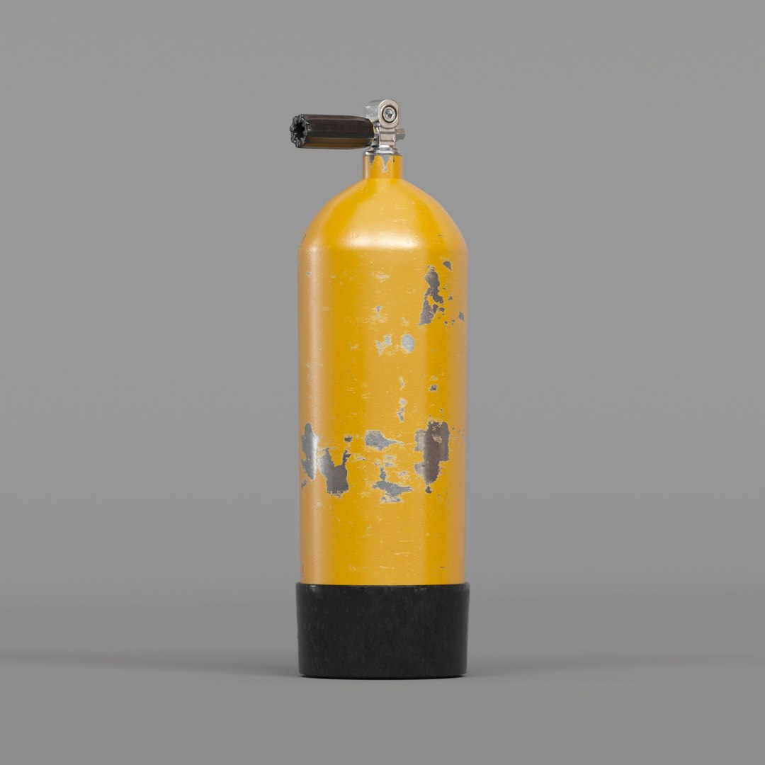 3D Model Scuba Diving Oxygen Tank - TurboSquid 1948884