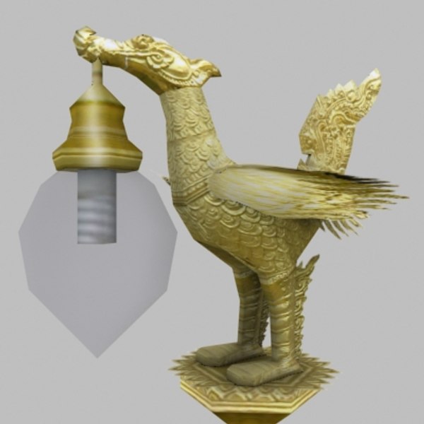 3d thailand lamp pole model