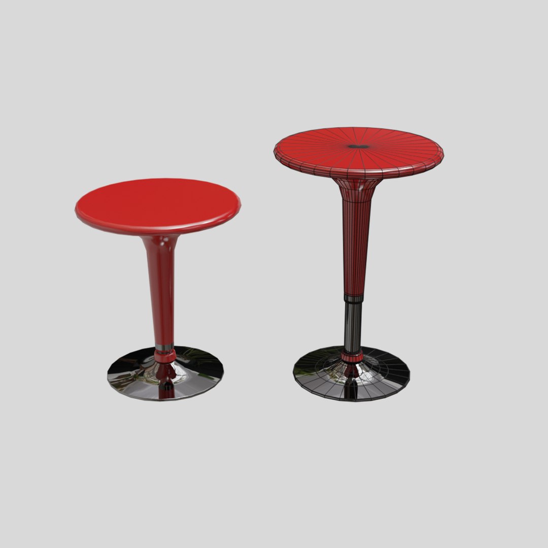Free 3D Don Bar Stool Or Magis Bombo Table Model - TurboSquid 2239652