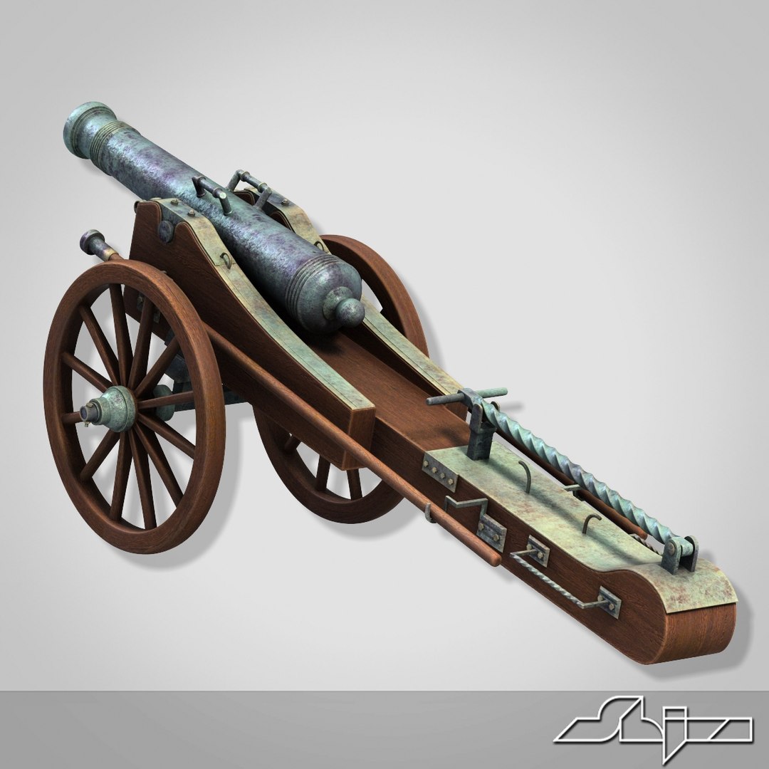 Medieval Cannon 3d Max