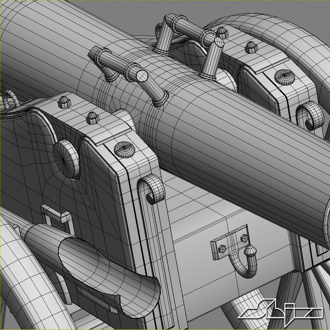 Medieval Cannon 3d Max