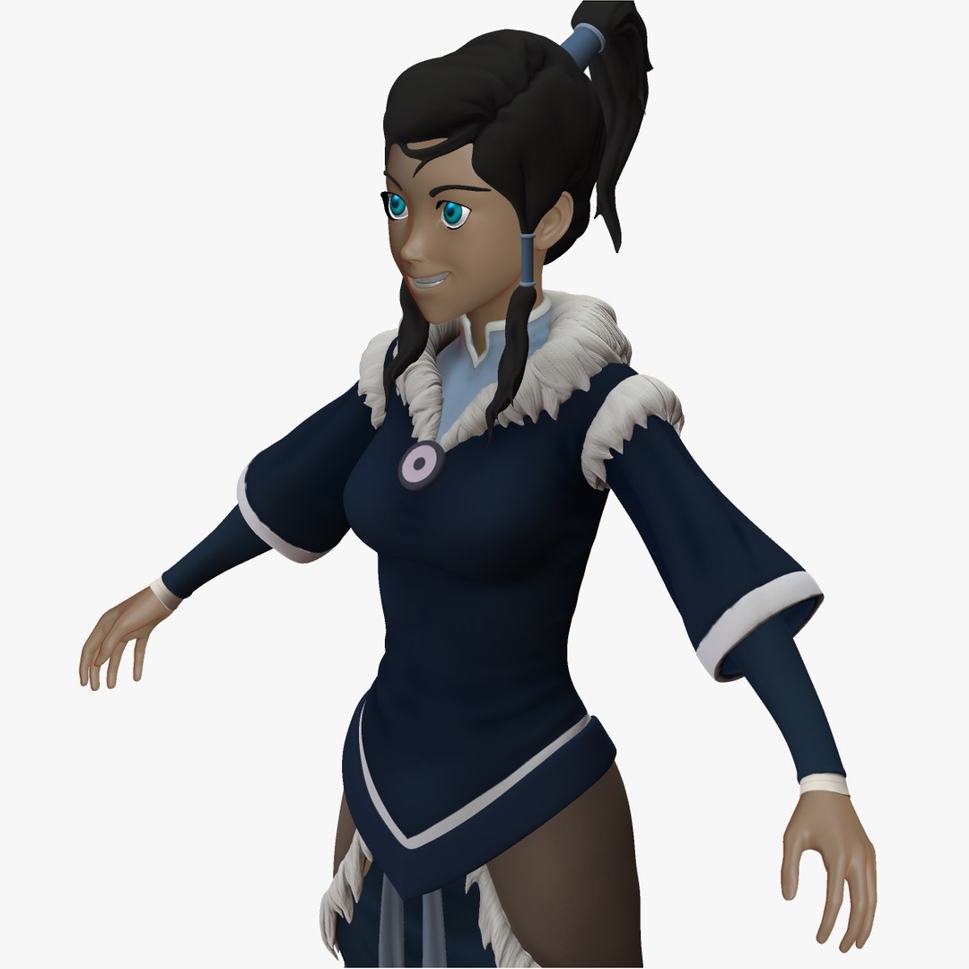 3d model korra legend nickelodeon