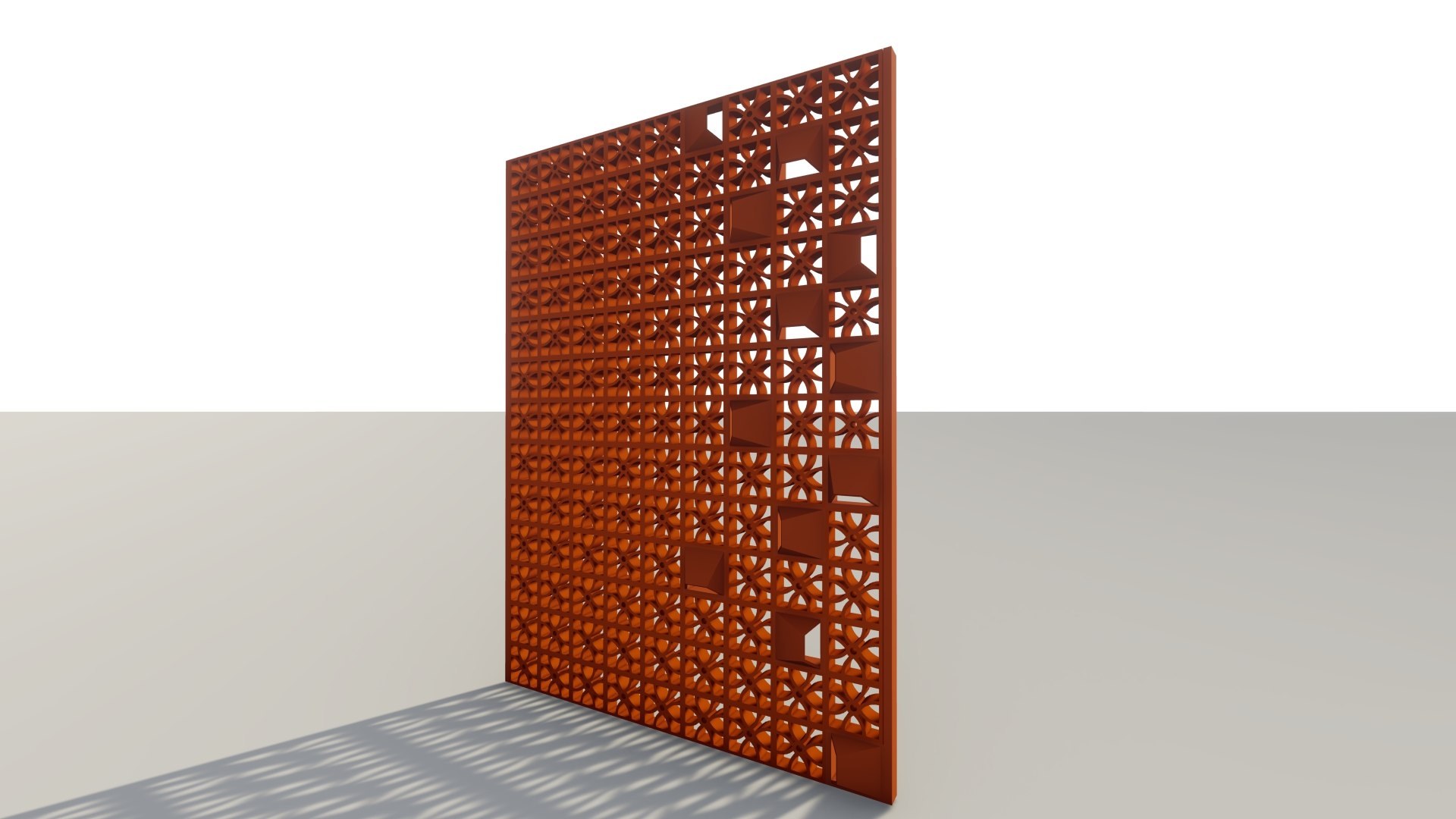 3D Terracota Jali Screen Model - TurboSquid 2127268