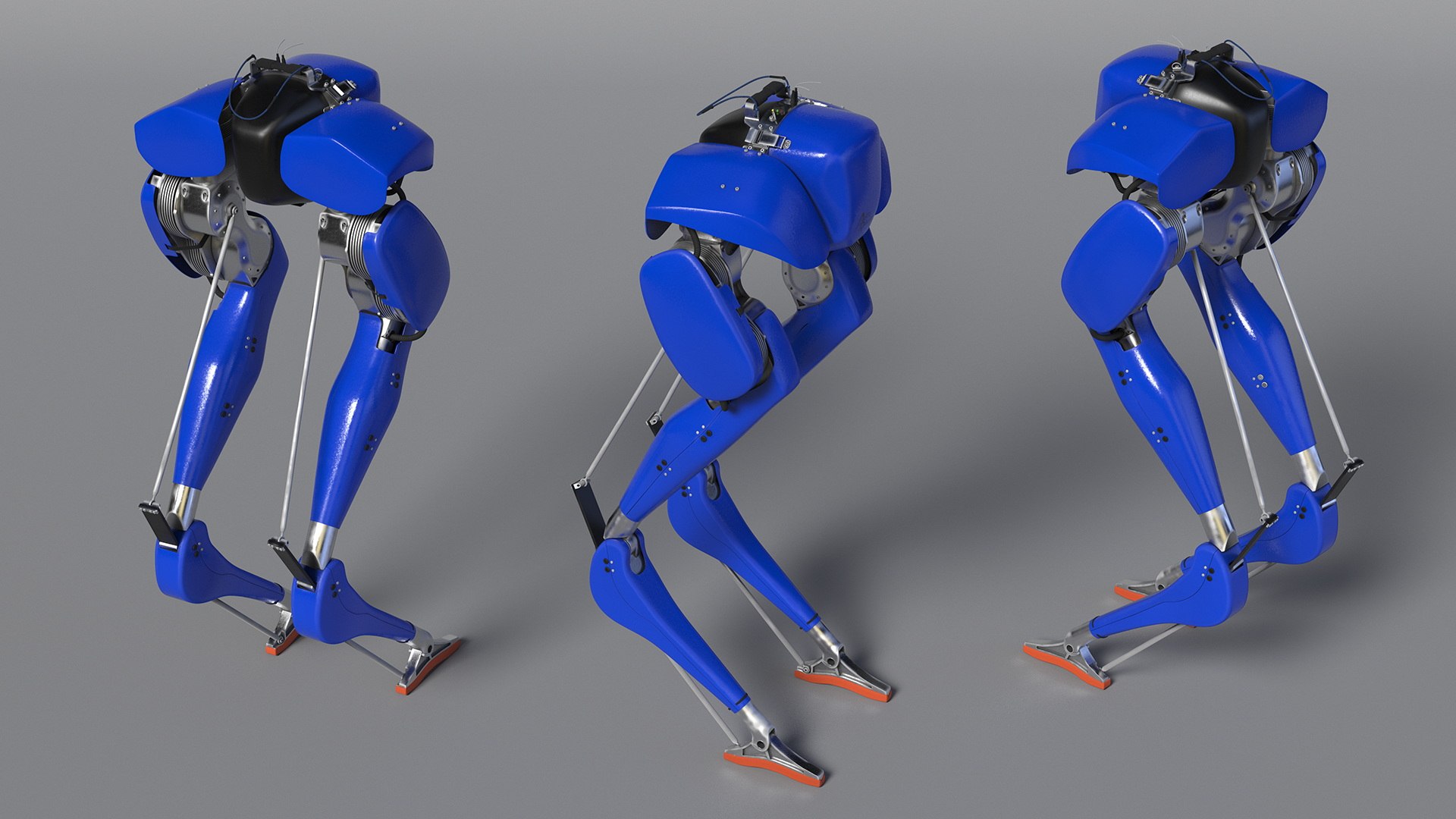Two-legged Cassie Robot Blue 3D - TurboSquid 2197298