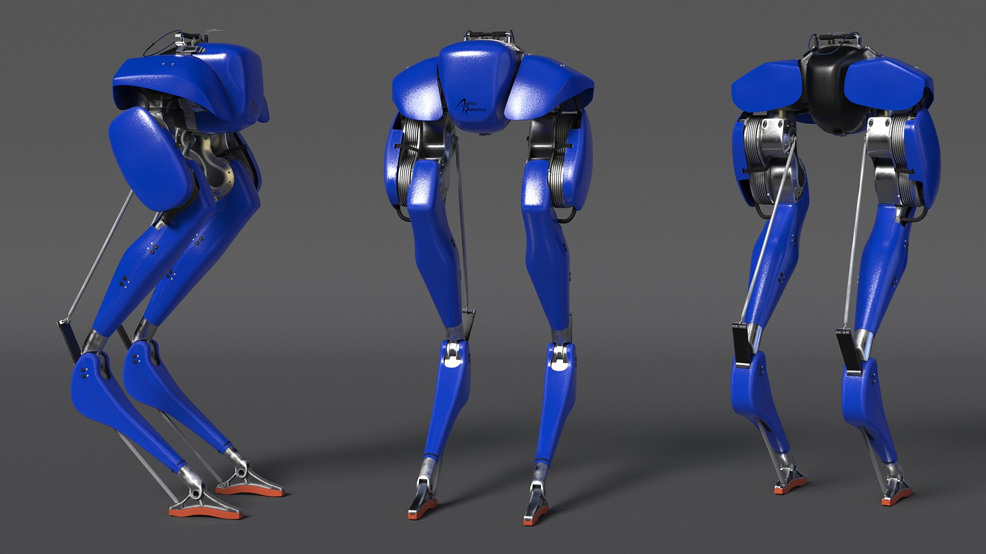 Two-legged Cassie Robot Blue 3D - TurboSquid 2197298