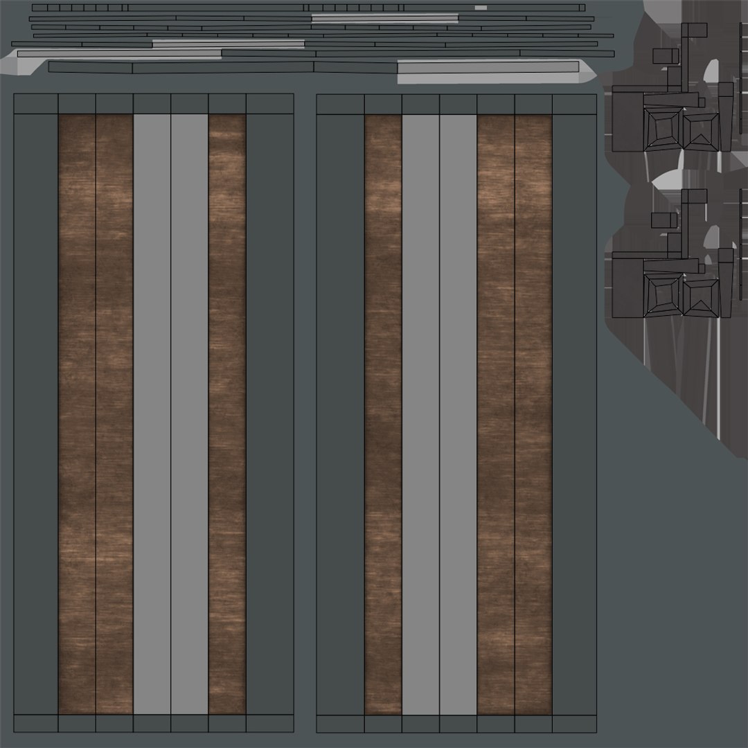 5 Interior Doors PBR Model - TurboSquid 1962558