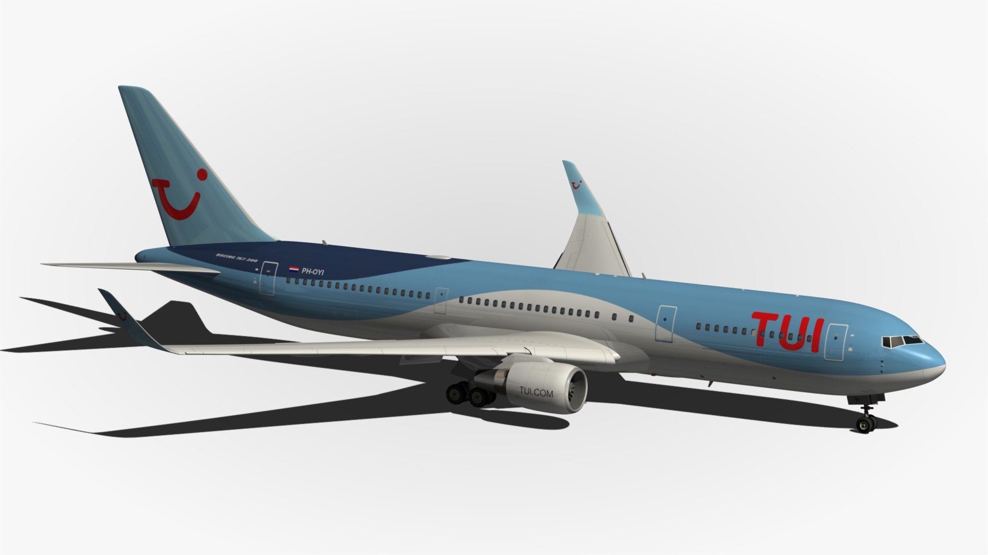 3d Model Boeing 767 300 Tui