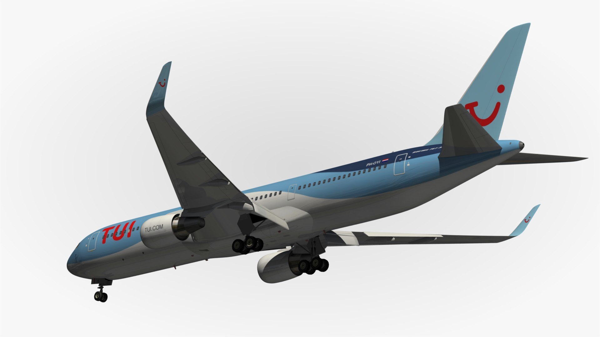 3d Model Boeing 767 300 Tui
