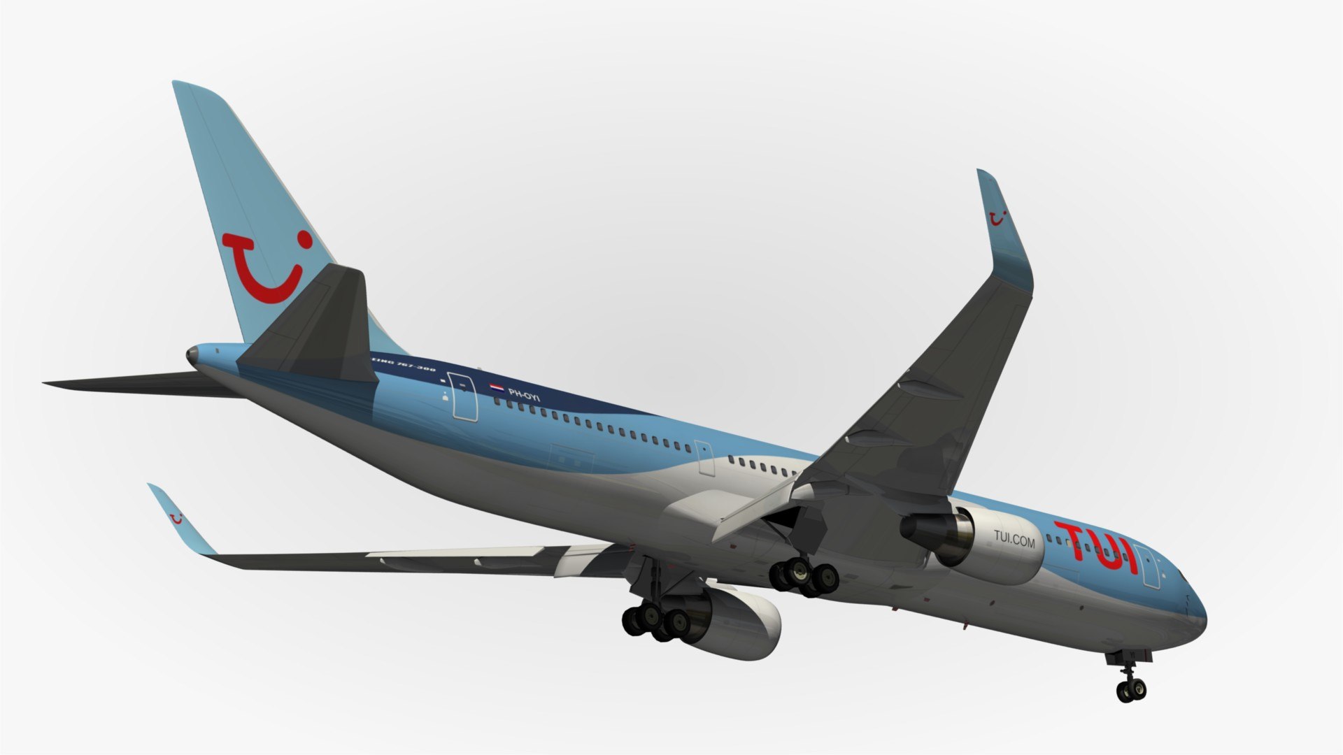 3d Model Boeing 767 300 Tui