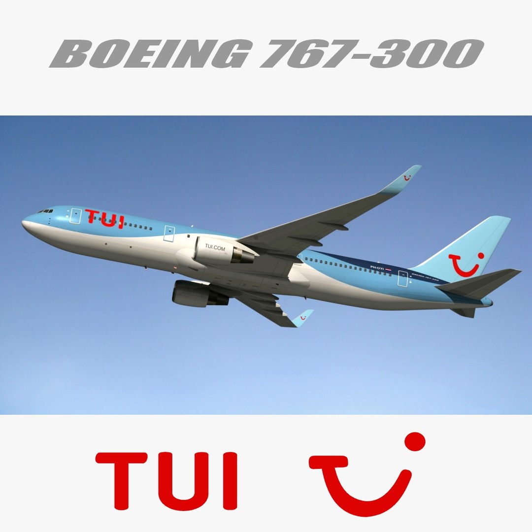 3d Model Boeing 767 300 Tui