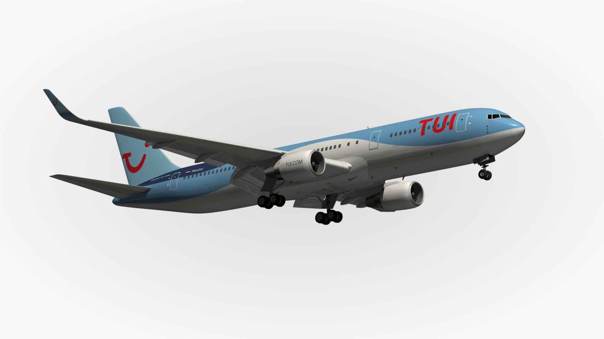 3d Model Boeing 767 300 Tui