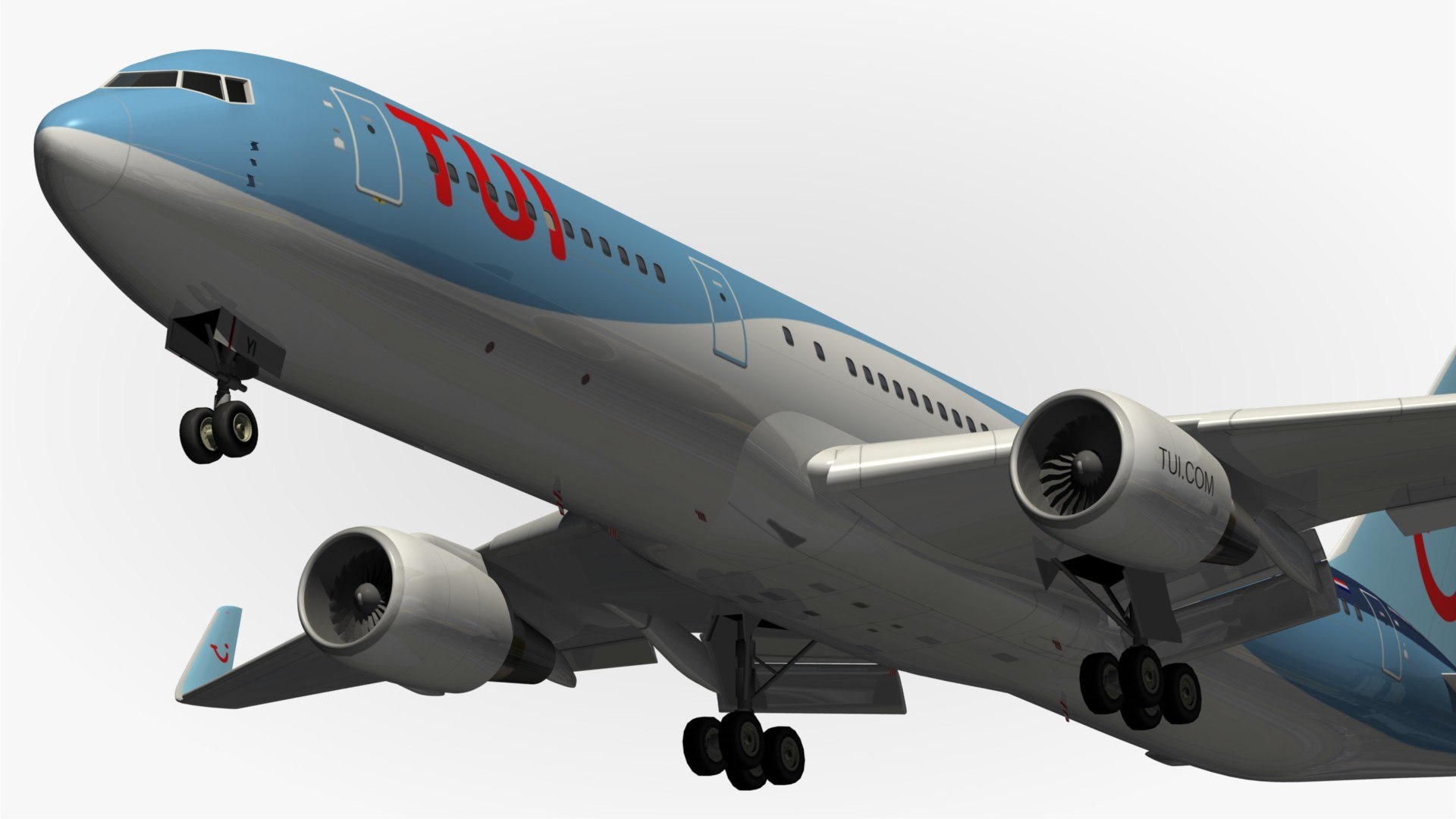 3d Model Boeing 767 300 Tui