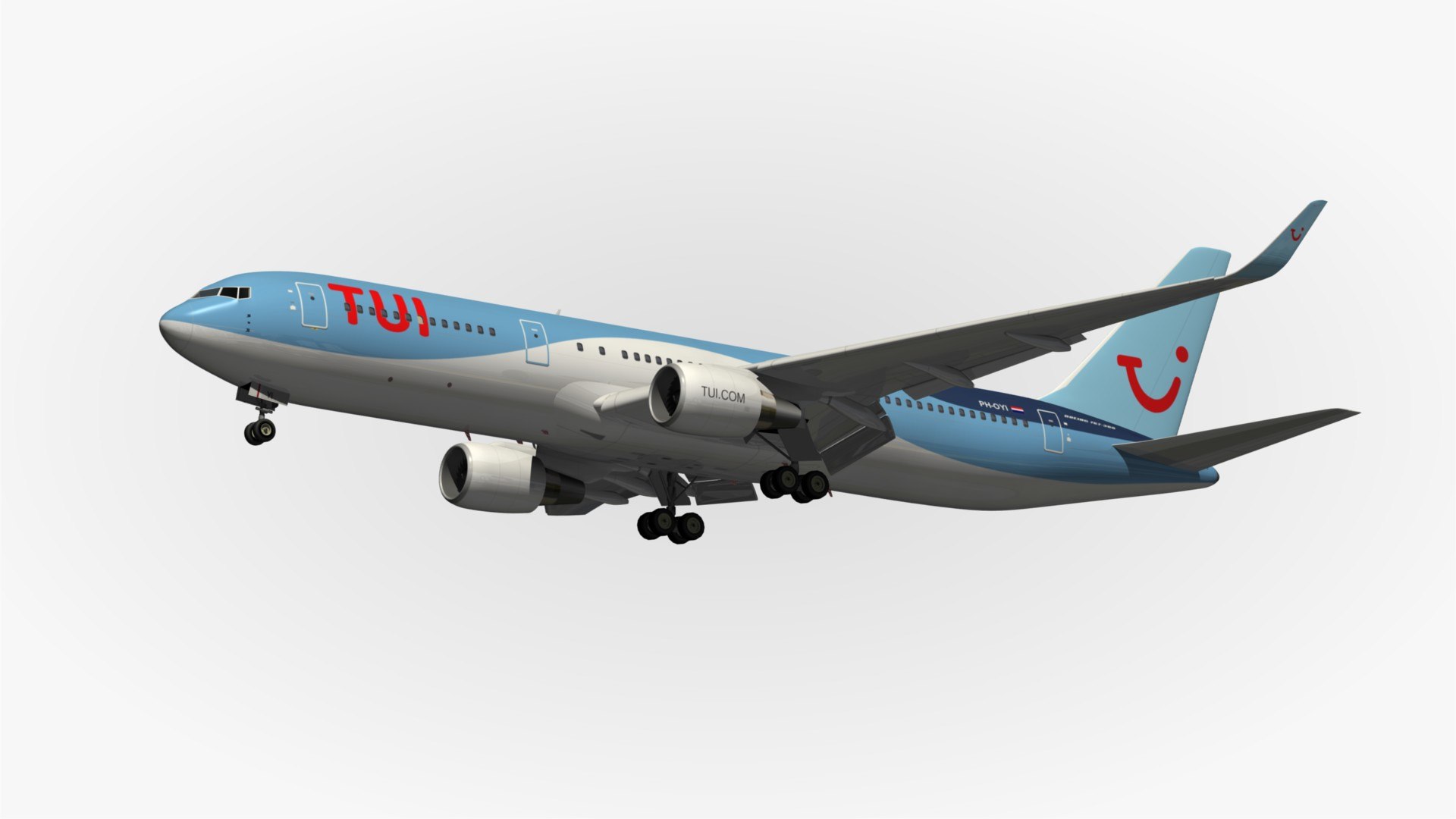 3d Model Boeing 767 300 Tui