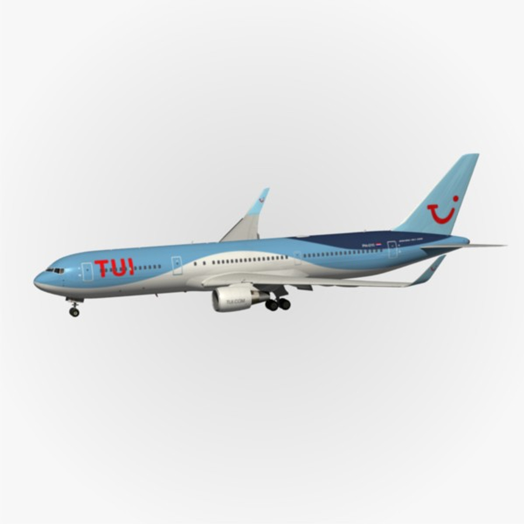 3d Model Boeing 767 300 Tui