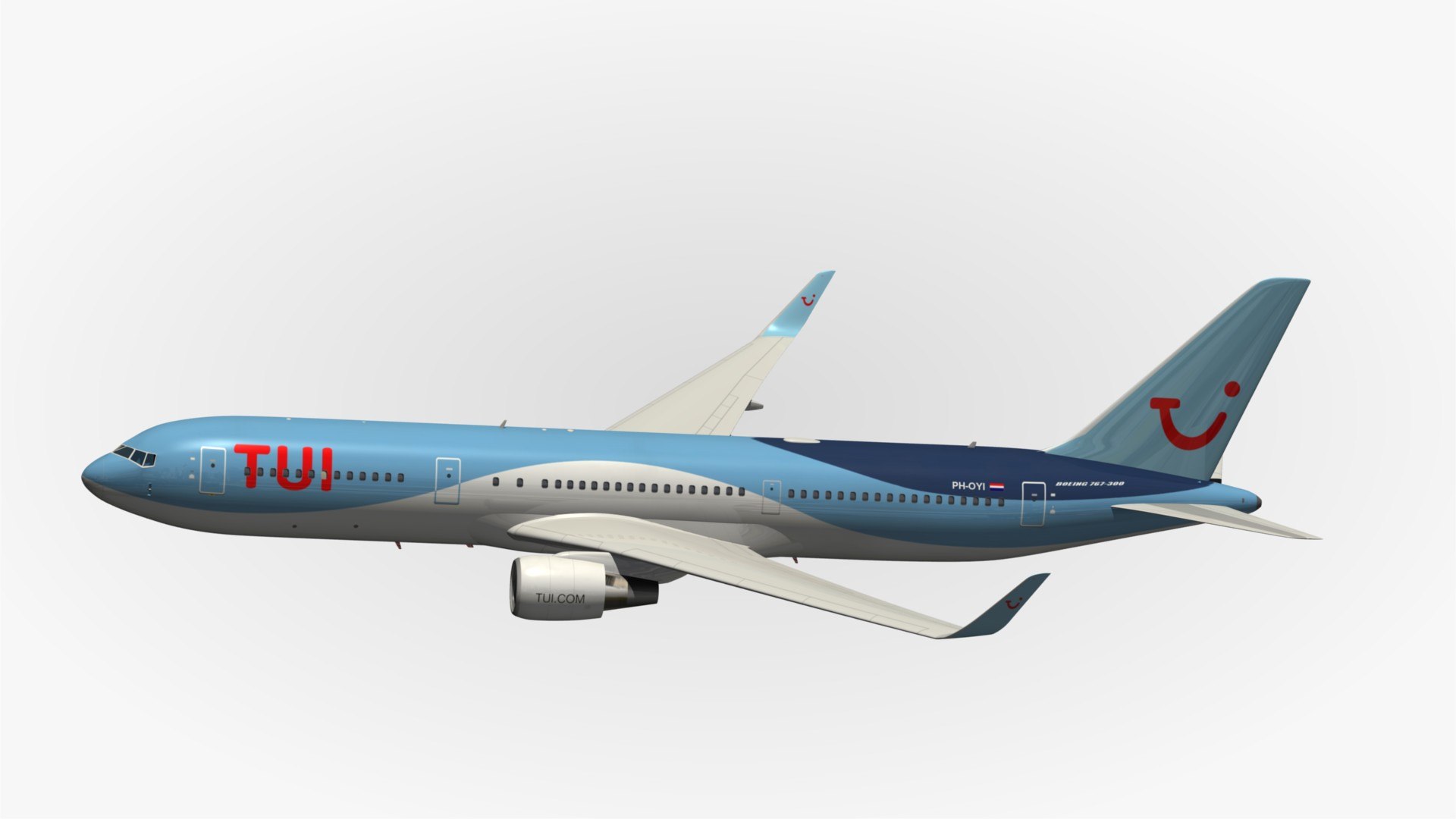 3d Model Boeing 767 300 Tui