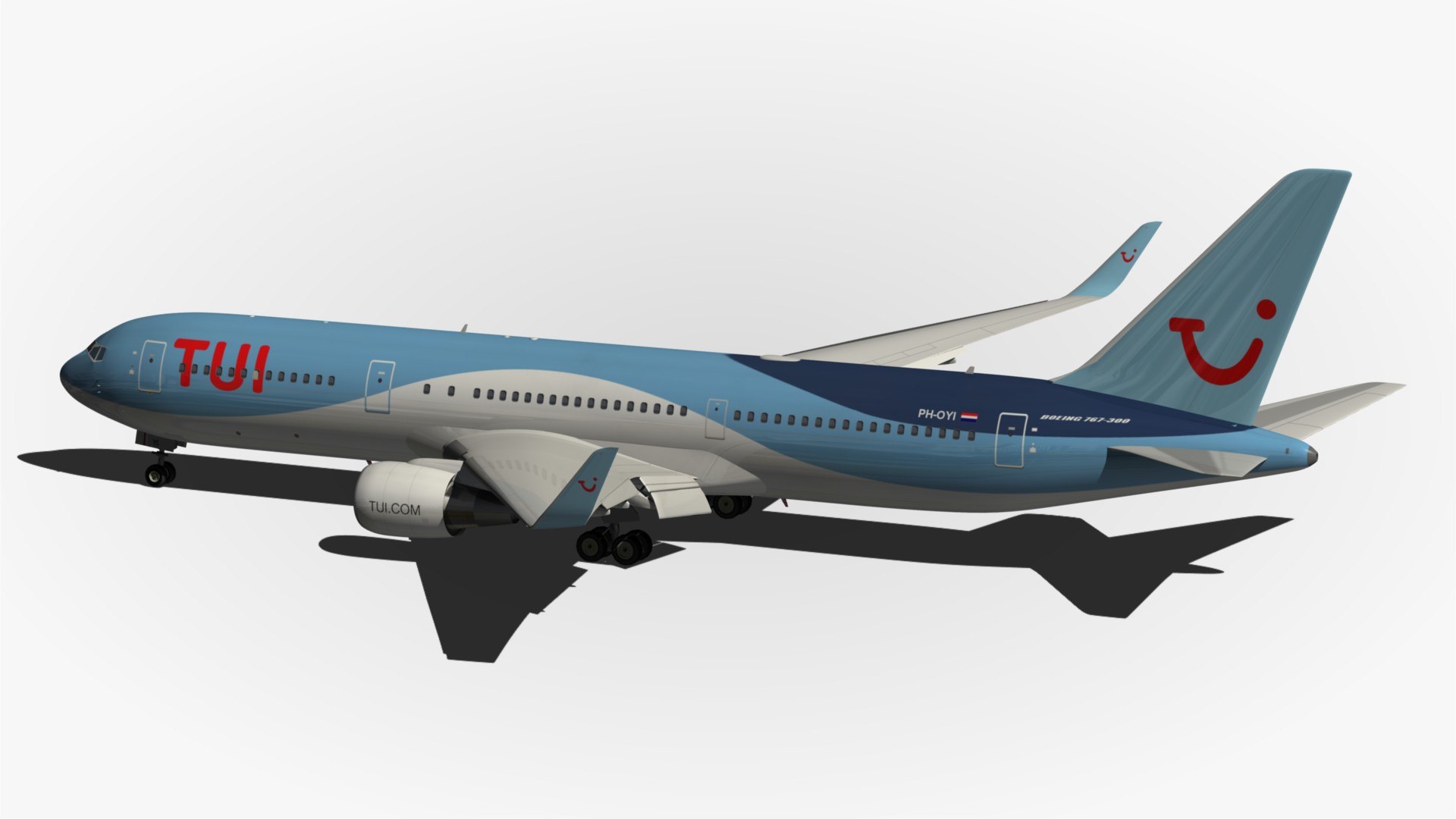 3d Model Boeing 767 300 Tui