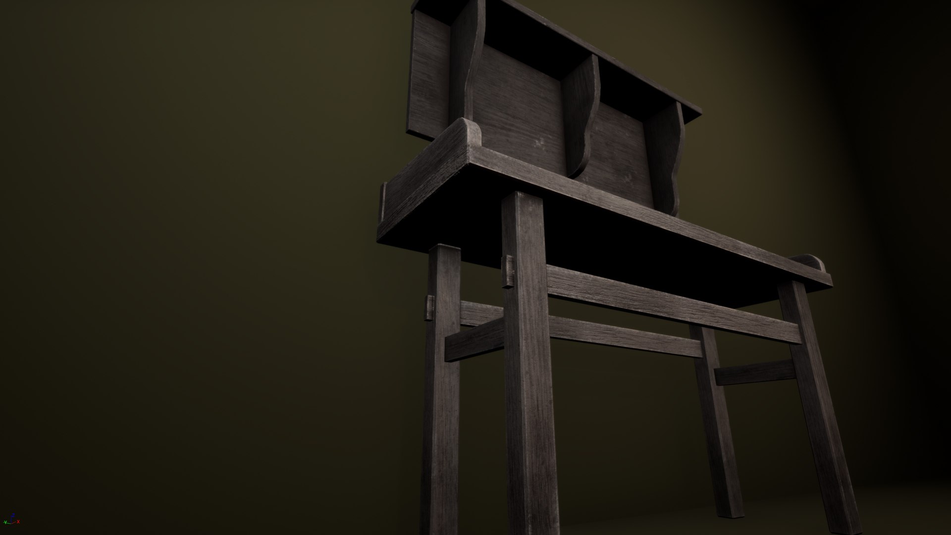 3D Set Table Shelf Model - TurboSquid 1506840