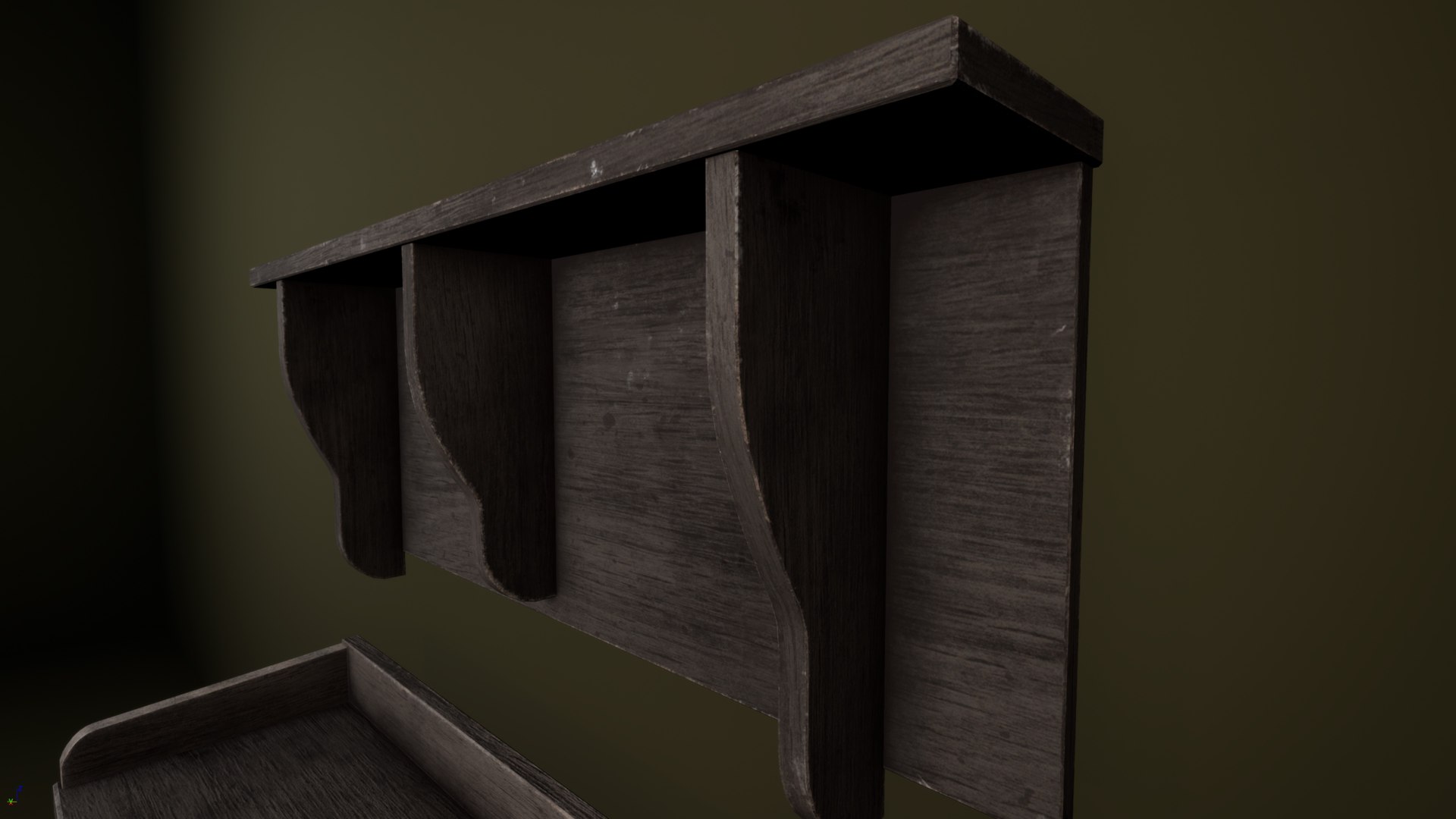 3D Set Table Shelf Model - TurboSquid 1506840