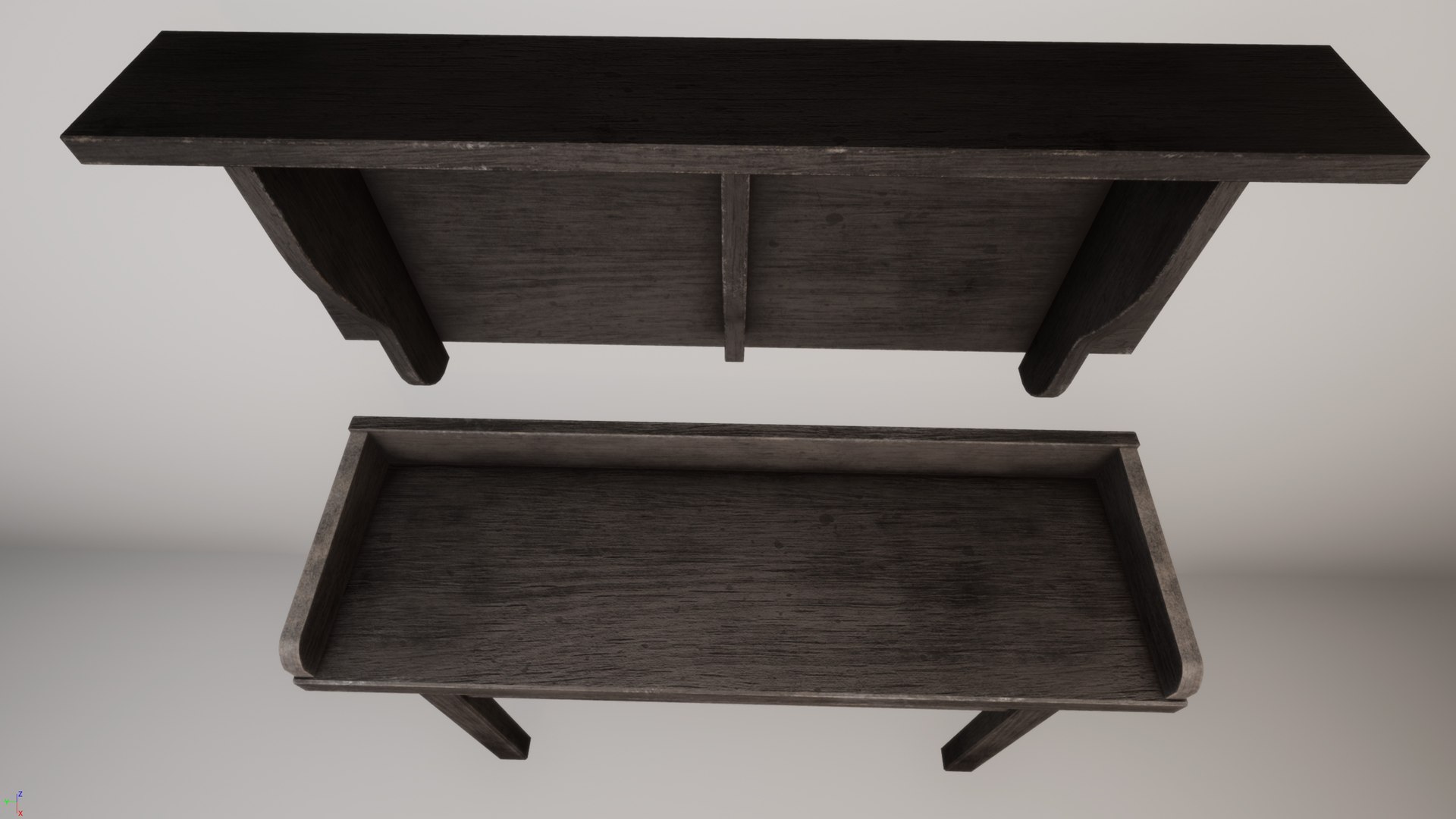 3D Set Table Shelf Model - TurboSquid 1506840