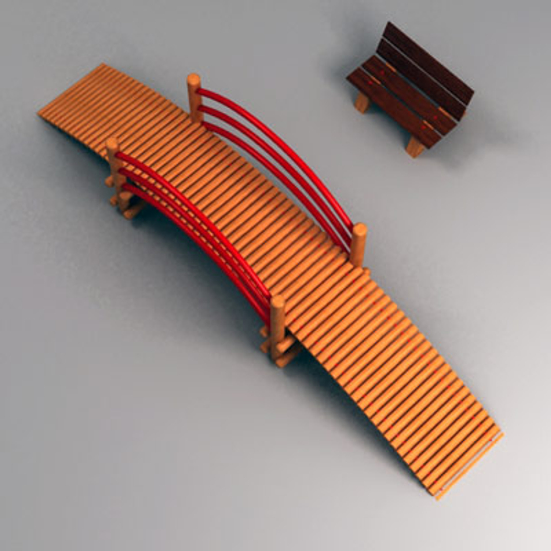 3d bridge playground play model