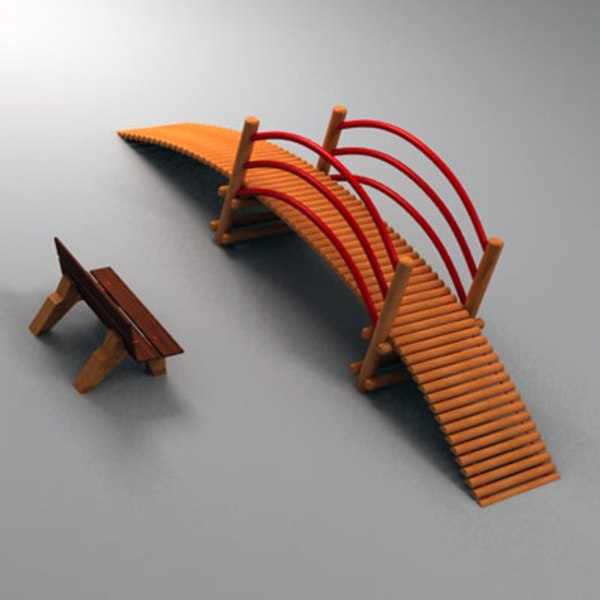 3d bridge playground play model