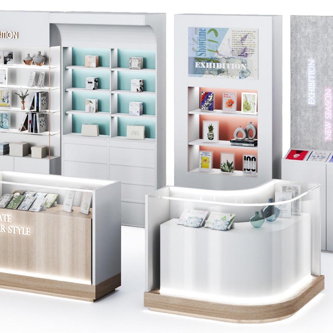 Showcase 02 Store Window 3D Model - TurboSquid 2117276