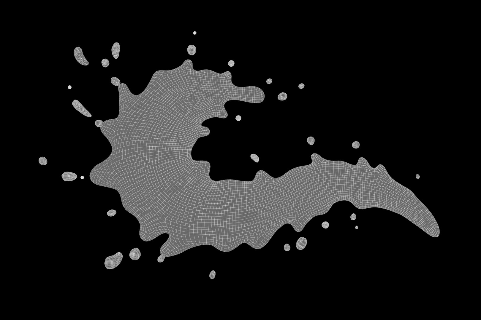 3D Milk Curve Splash Model - TurboSquid 2129405