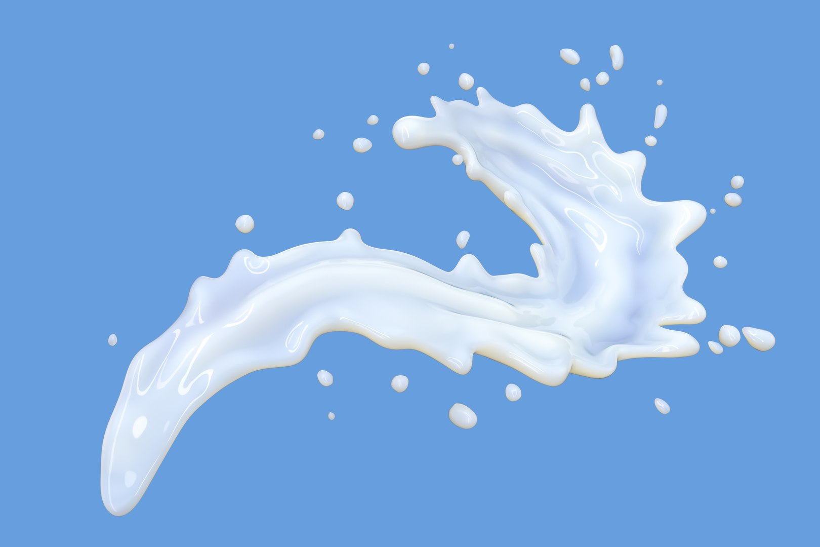 3D Milk Curve Splash Model - TurboSquid 2129405