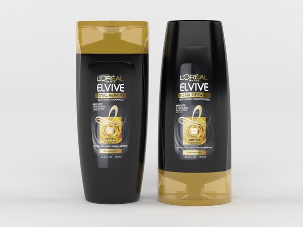 3D shampoo paris elvive model - TurboSquid 1421134