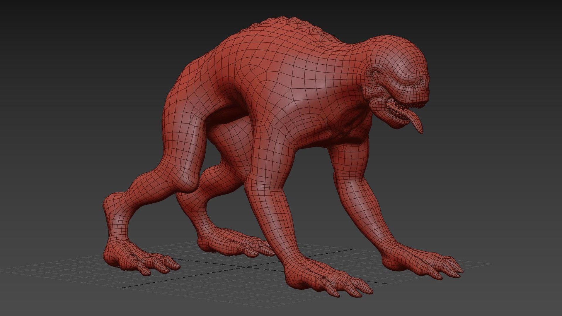 Dog alien monster 3D model - TurboSquid 1959235