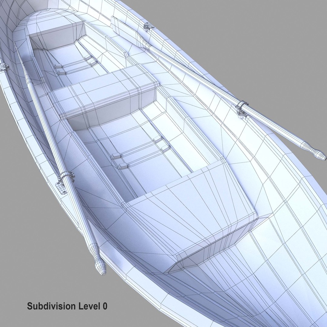 Rowing Boat 3d Max