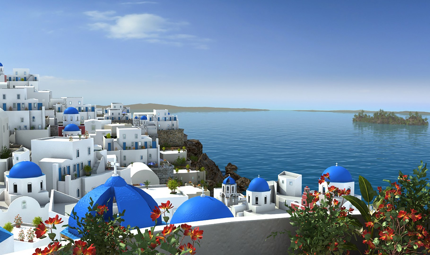 3D Santorini model - TurboSquid 1823430