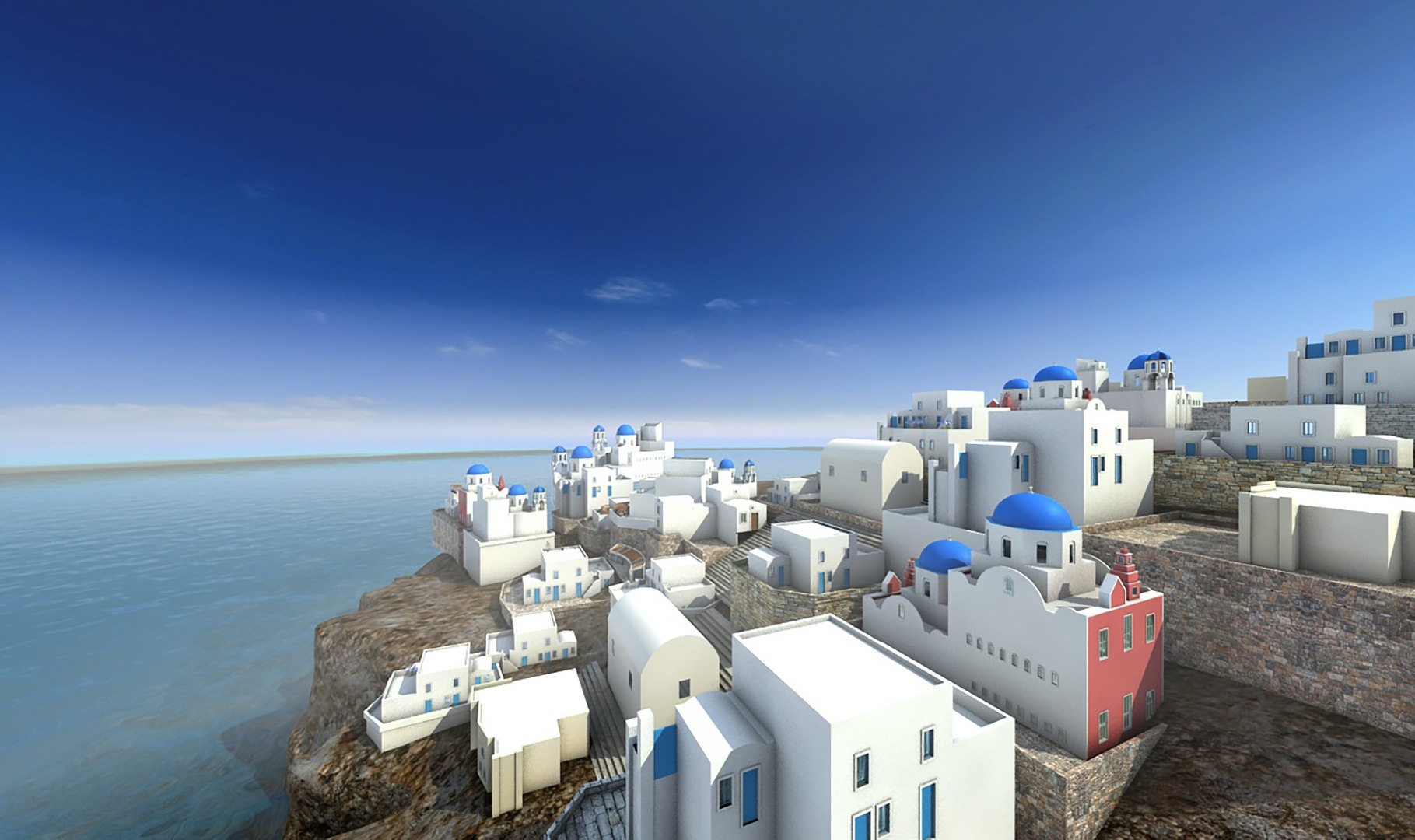 3D Santorini model - TurboSquid 1823430