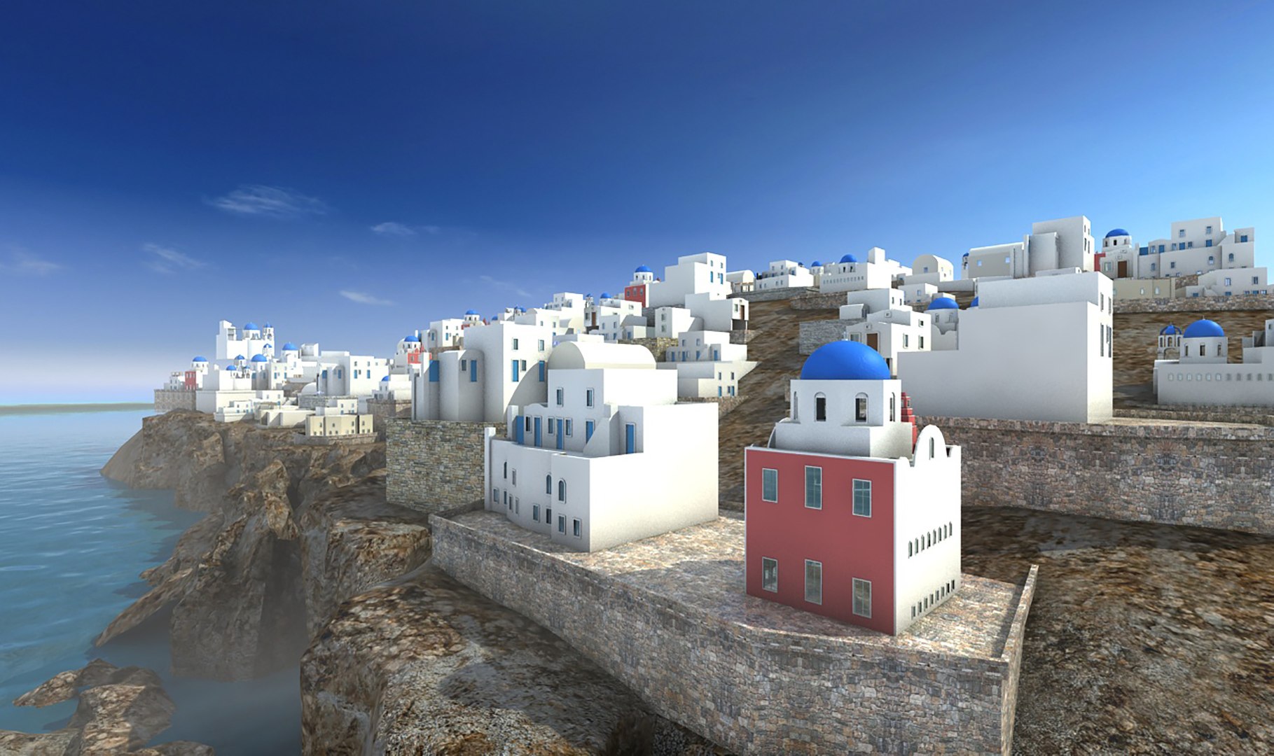 3D Santorini model - TurboSquid 1823430