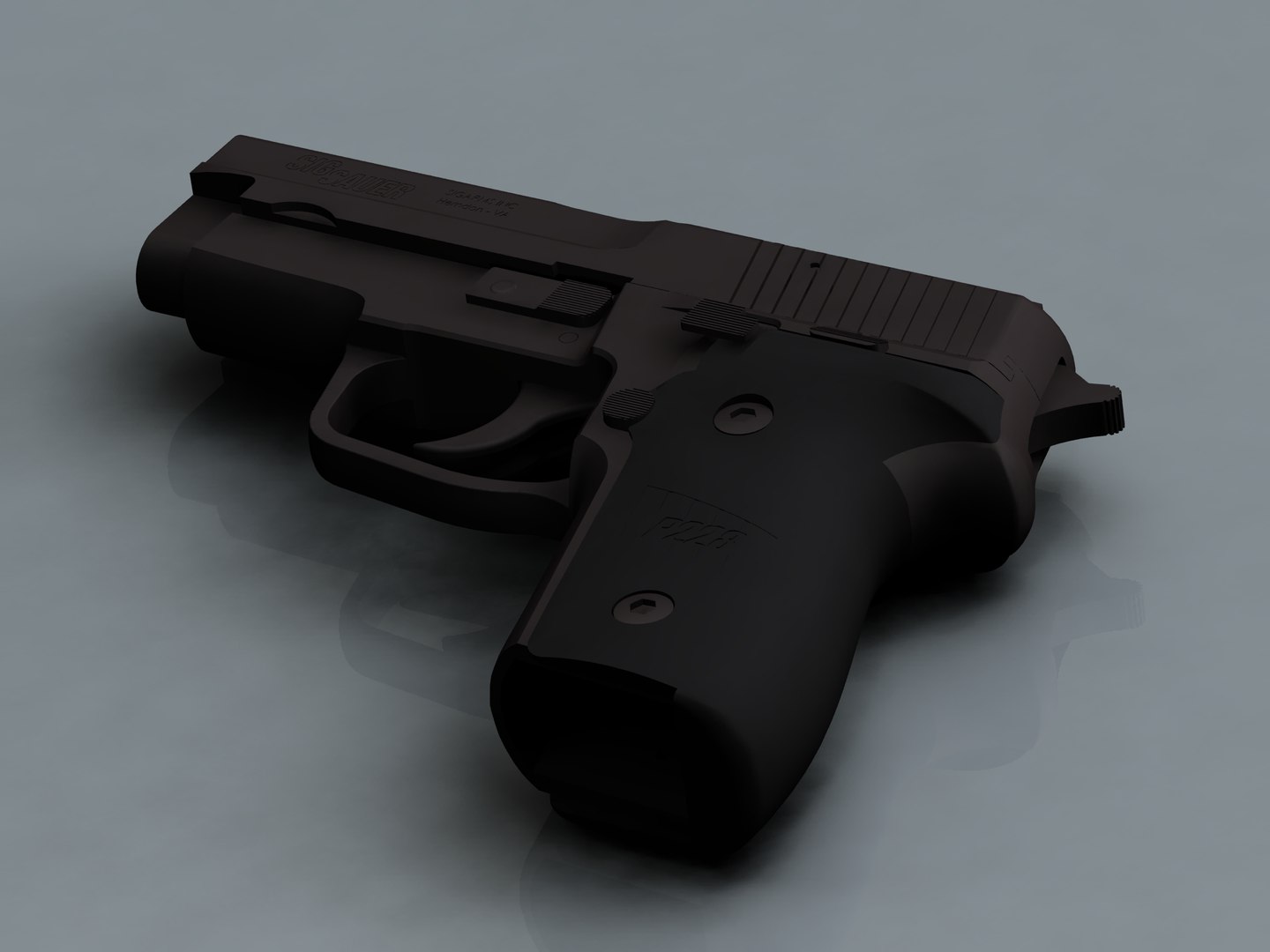 Sig P228 Pistol 3d Model