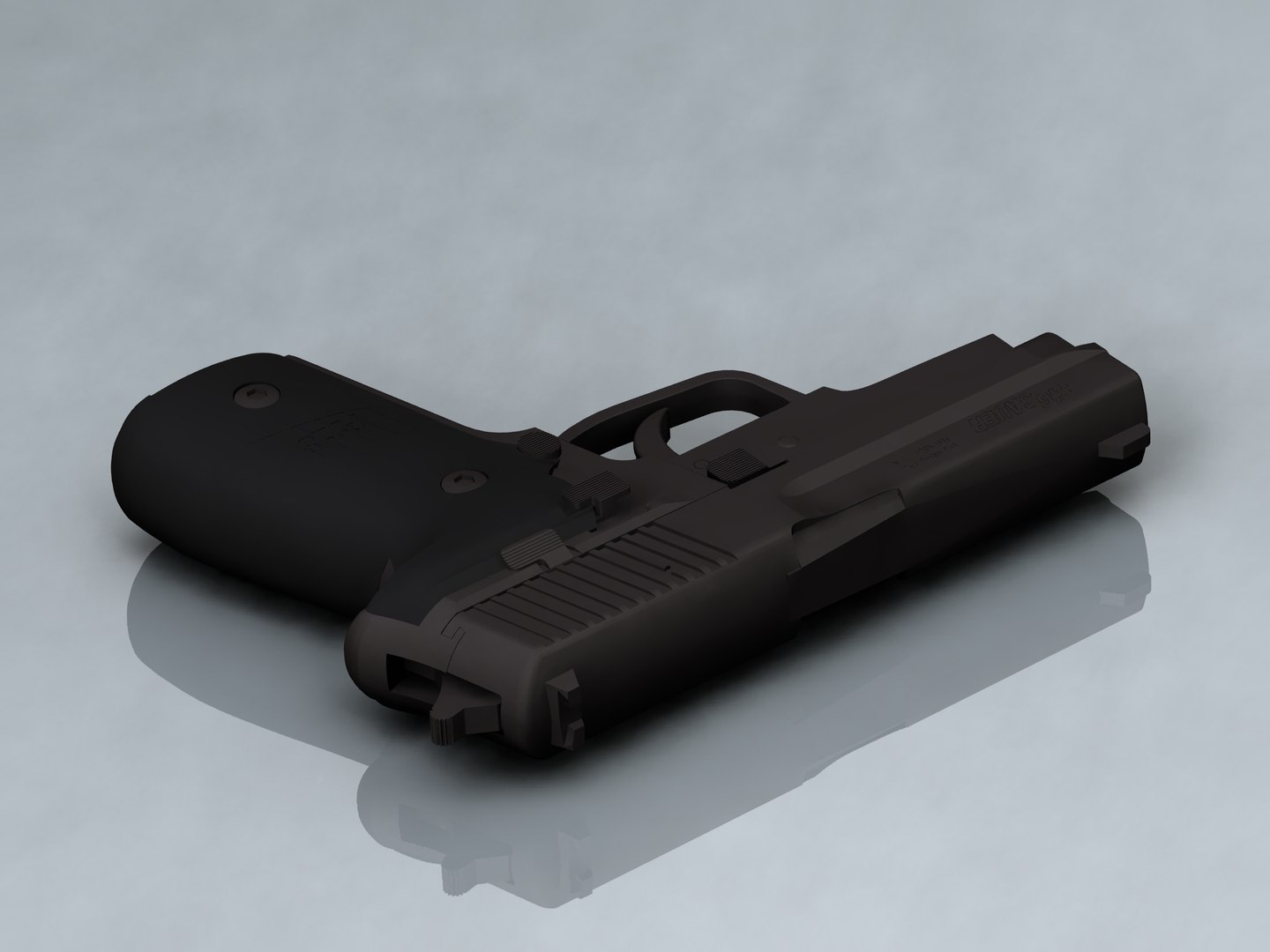 Sig P228 Pistol 3d Model