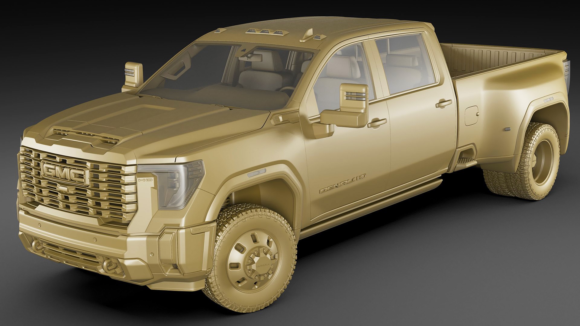 3D GMC Sierra 3500HD Denali Ultimate Dually 2024 - TurboSquid 2327547