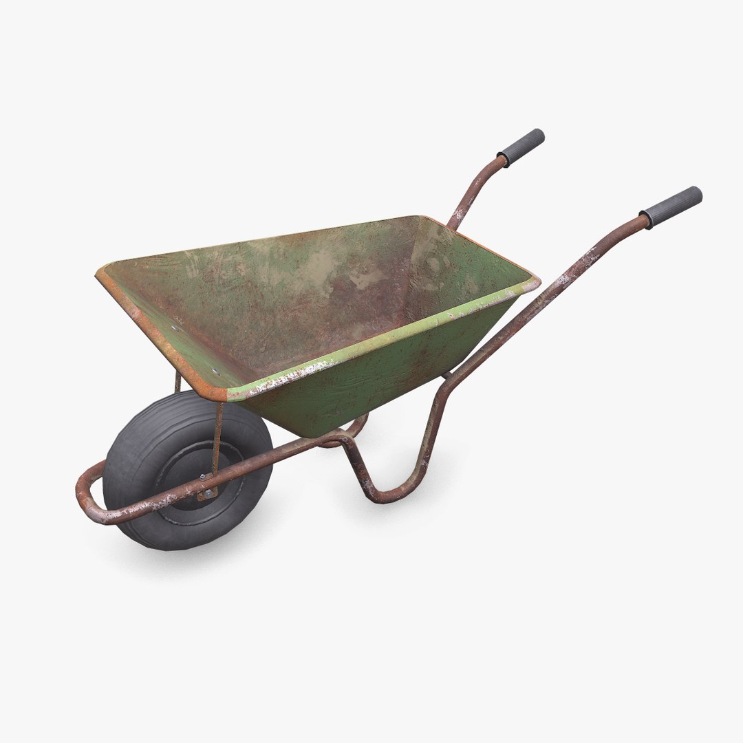 Wheelbarrow Low-poly PBR 3D model - TurboSquid 2069620