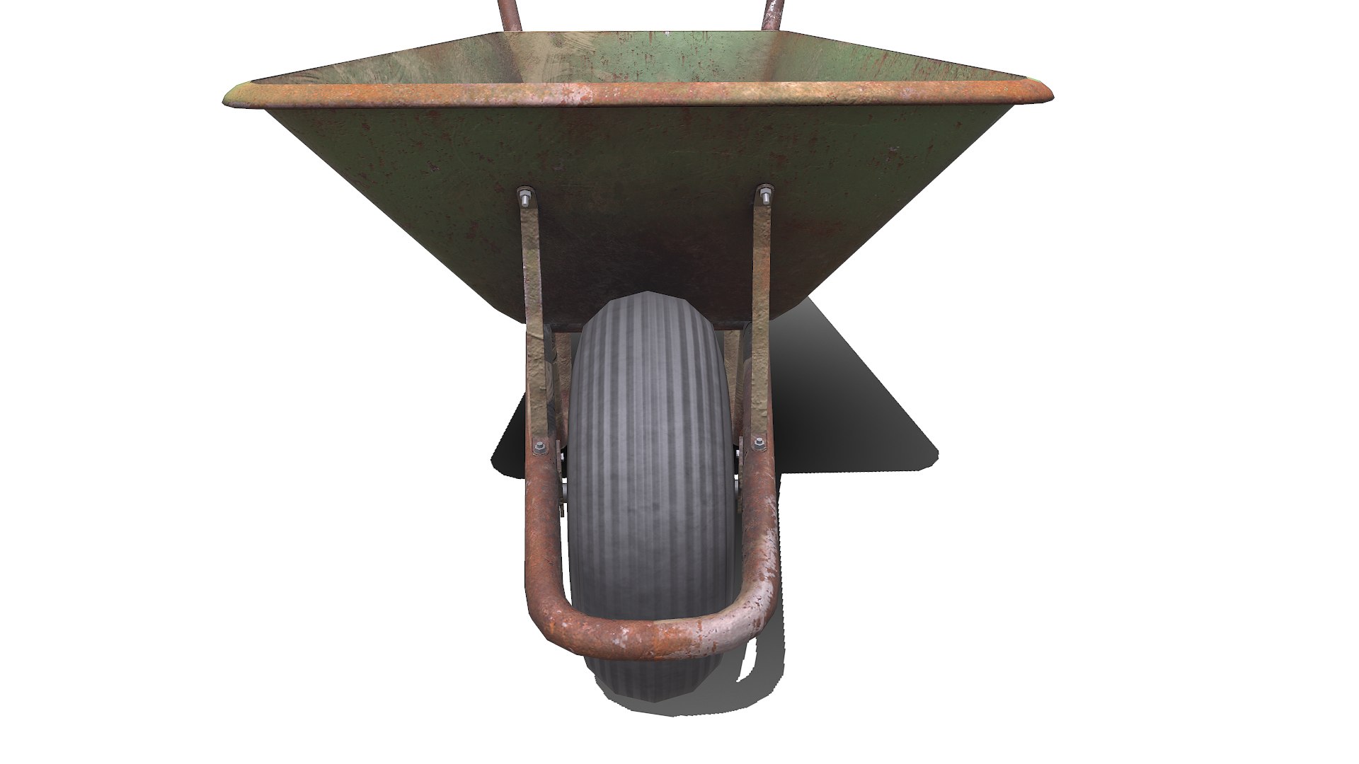 Wheelbarrow Low-poly PBR 3D Model - TurboSquid 2069620