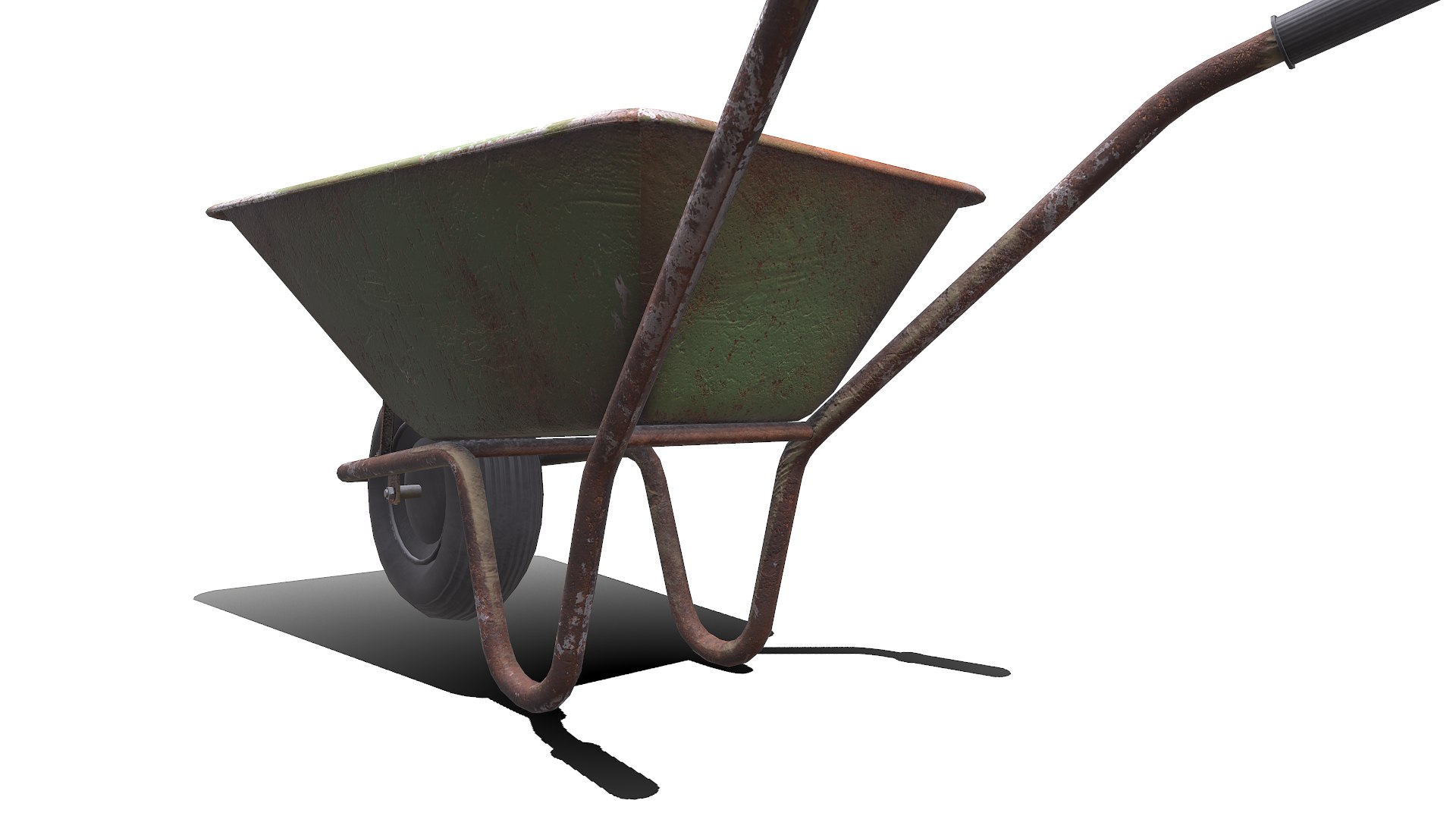 Wheelbarrow Low-poly PBR 3D Model - TurboSquid 2069620