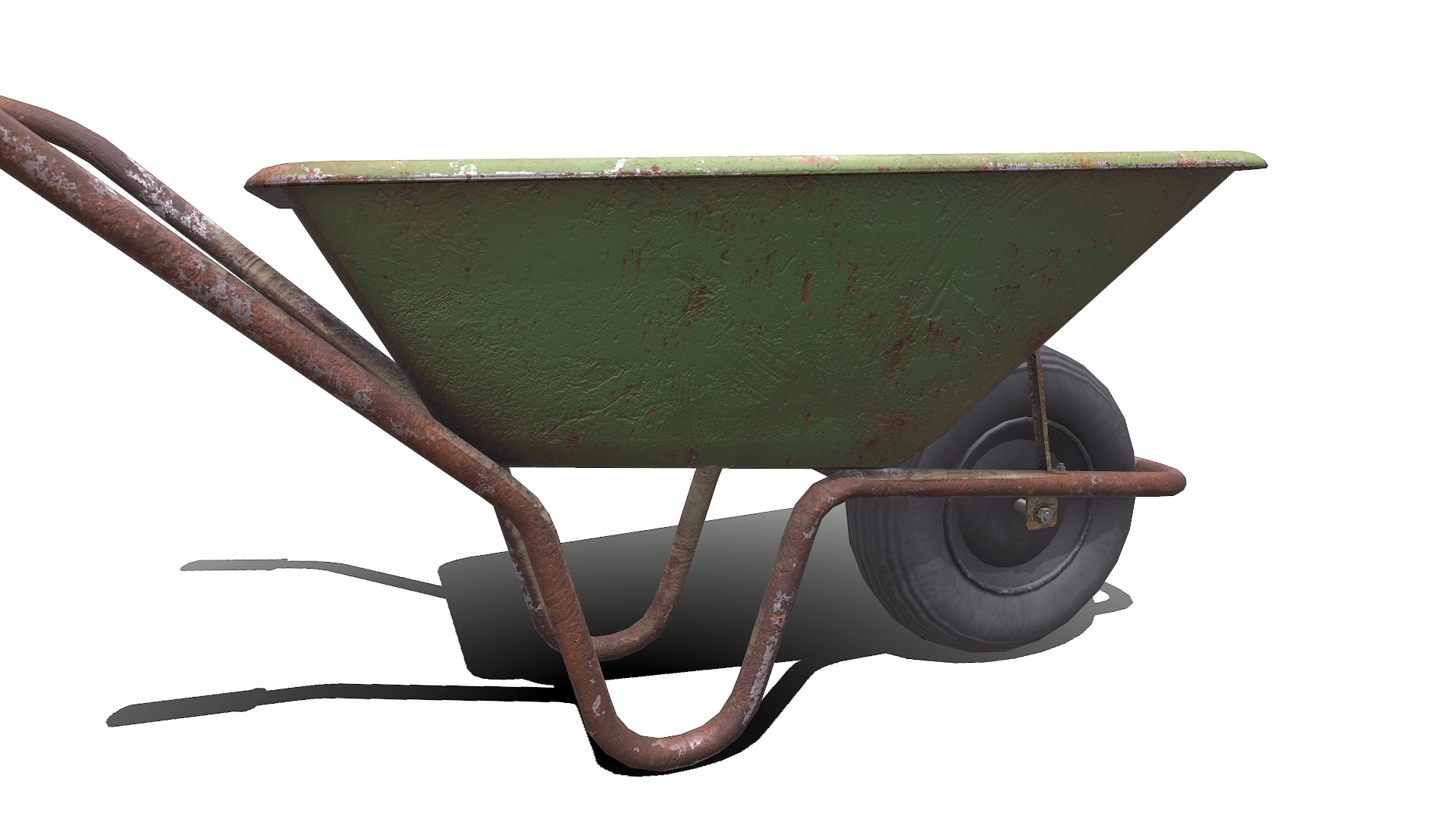 Wheelbarrow Low-poly PBR 3D Model - TurboSquid 2069620