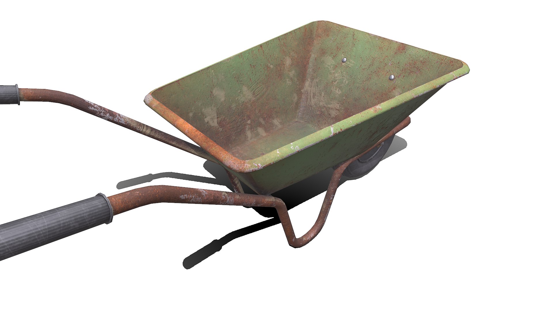 Wheelbarrow Low-poly PBR 3D Model - TurboSquid 2069620