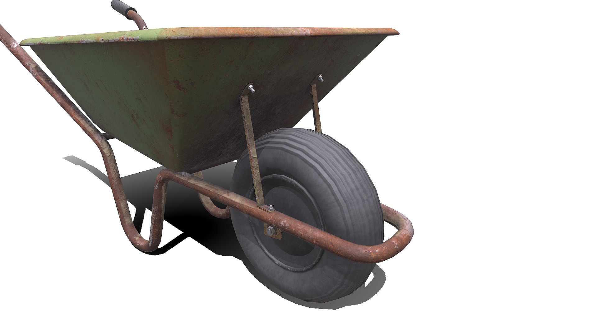 Wheelbarrow Low-poly PBR 3D Model - TurboSquid 2069620