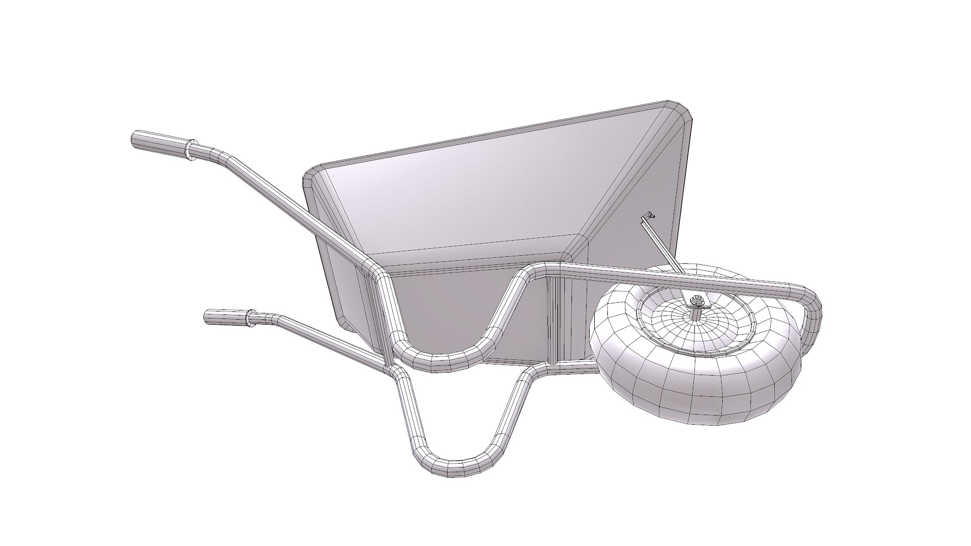 Wheelbarrow Low-poly PBR 3D Model - TurboSquid 2069620